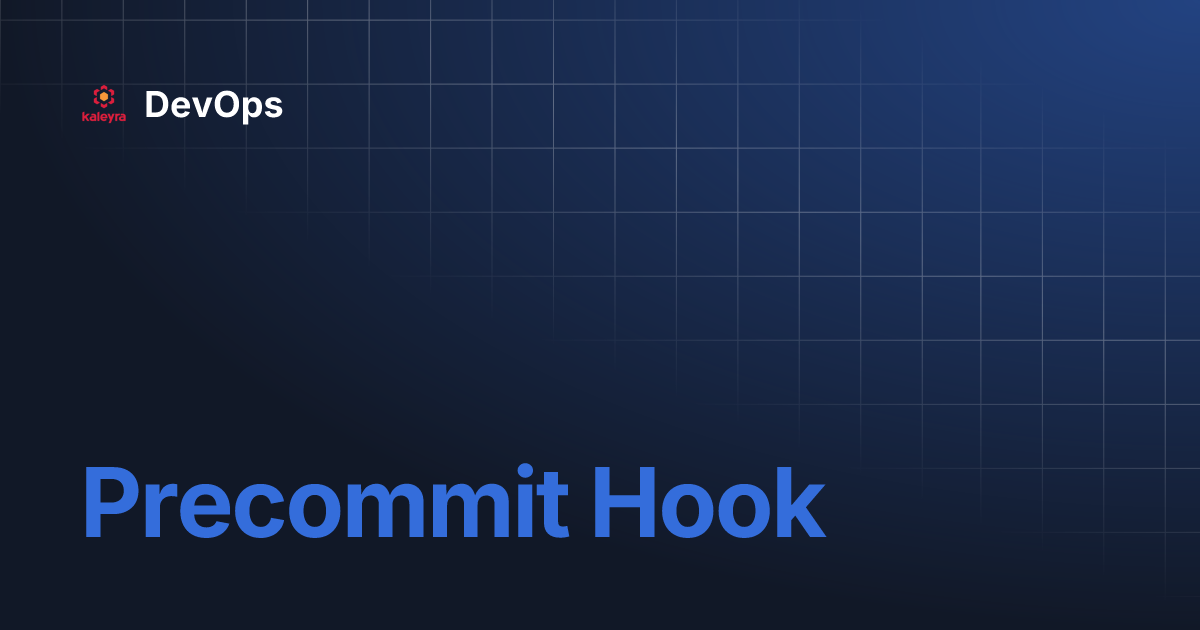 Precommit Hook | DevOps